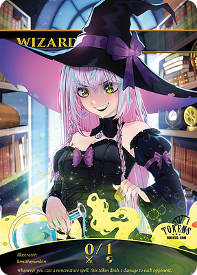 Wizard MTG token 0/1 - MTG Token | TokensForMTG: Best custom tokens for ...